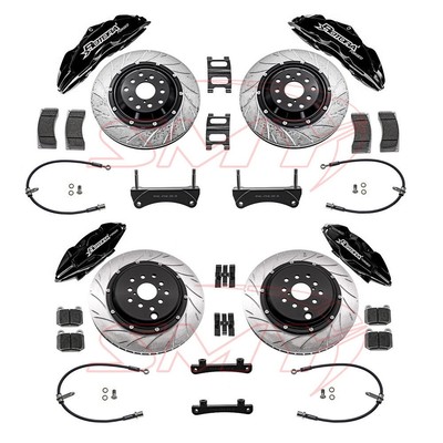 Rotora FULL Big Brake Kit BLACK 4/2 Piston Calipers w/ 2 PC Rotors 2022 ...