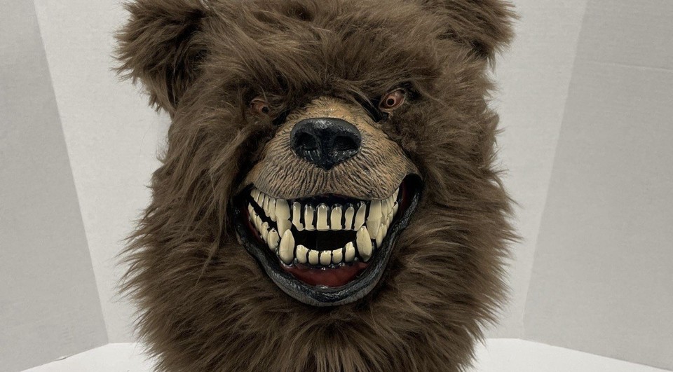 Deluxe Grizzly Bear Ani-Motion Mask w/ Movable Jaw | eBay