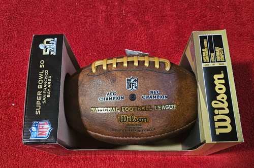 NFL Wilson Football Super Bowl 50 Commemorative 2/7/16 Brand New- Full ...