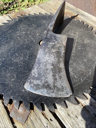 Vintage TRUE TEMPER FLINT EDGE KELLY WORKS Pulaski Axe Head Woodlands ...