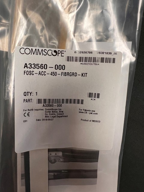 COMMSCOPE/ FOSC-ACC-450-FIBRGRD-KIT/ A33560-000 FOSC FIBER GROUNDING ...