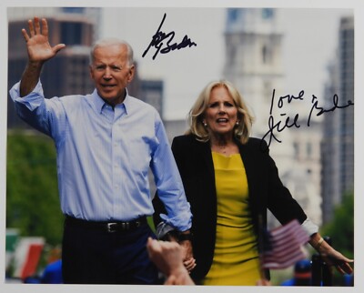 Joe Biden and Jill 46th President JSA Autograph Signed Photo COA 8 x 10 ...