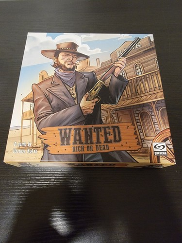 Wanted - Rich or Dead Western shoot 'Em up Cowboy Sheriff Galakta Board ...