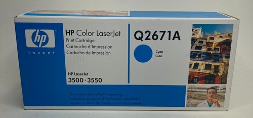 Genuine HP LaserJet 308A Q2671A Cyan Print Toner Cartridge 3500 3550 ...