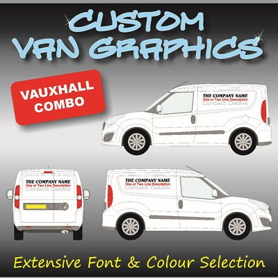 Van Graphics Sign Writing Vehicle lettering signs Vauxhall Combo | eBay UK