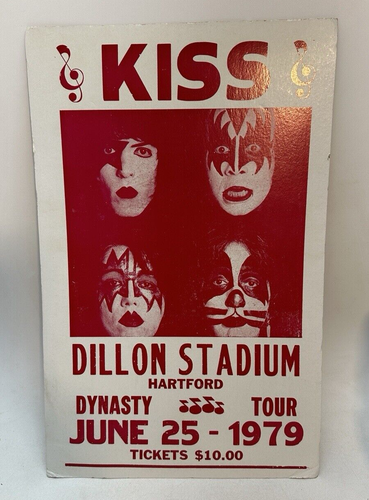 KISS Dynasty Tour Hartford June 1979 Dillon Stadium Full Size Concert ...