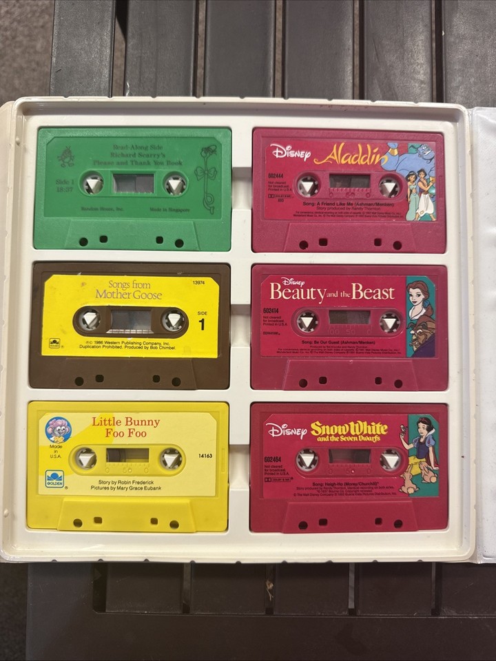 Walt Disney Take A Tape Along Case with 8 books and 8 tapes SUPER CLEAN ...