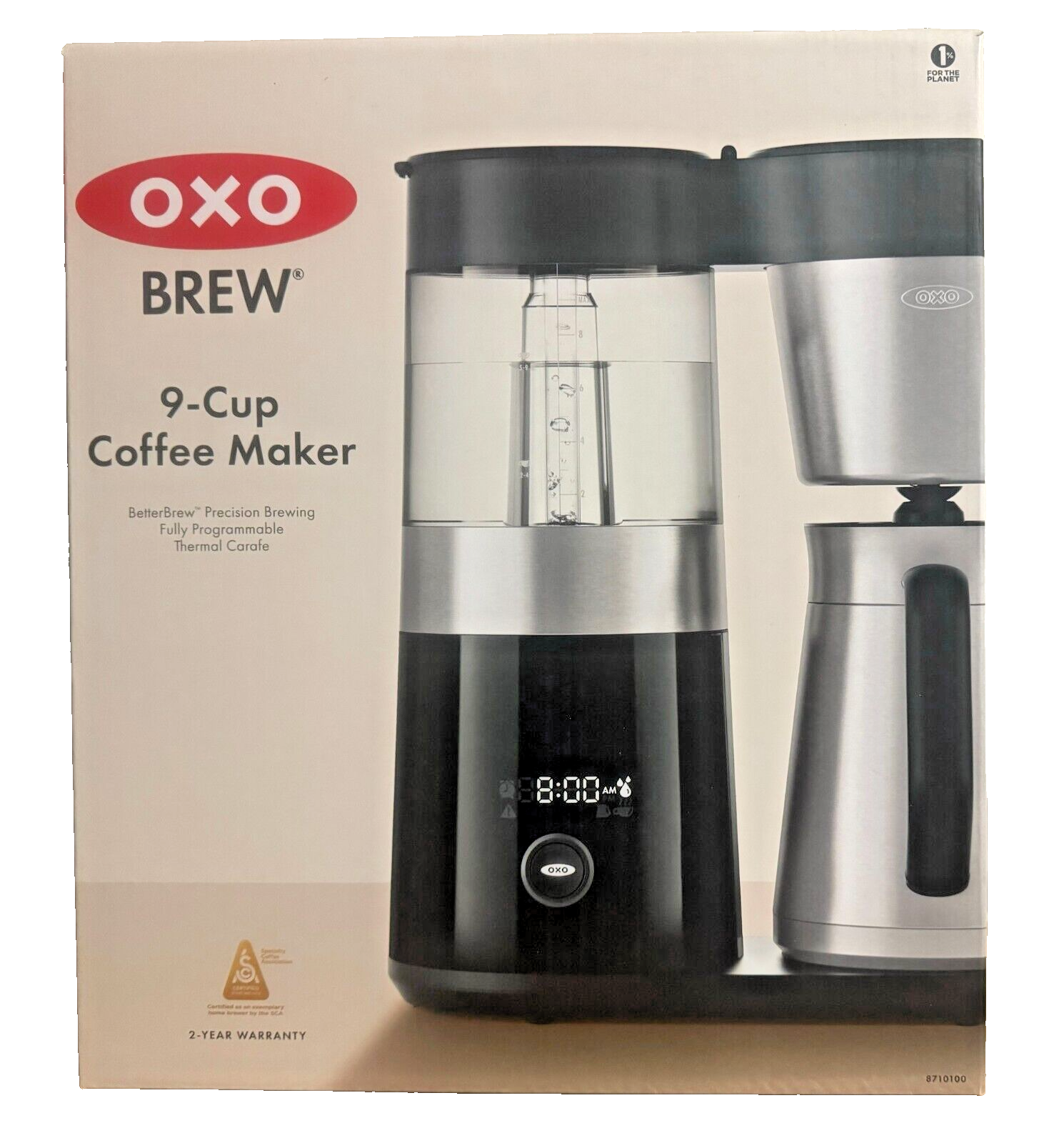 OXO Brew 9 Cup Stainless Steel Coffee Maker,Silver, Black | eBay