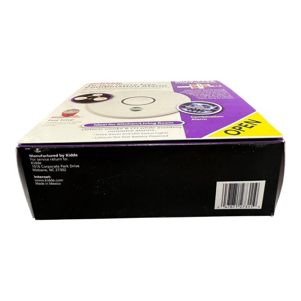 Kidde 10-Year Battery Smoke & CO Detector P4010DCSCO-W Wire-Free ...