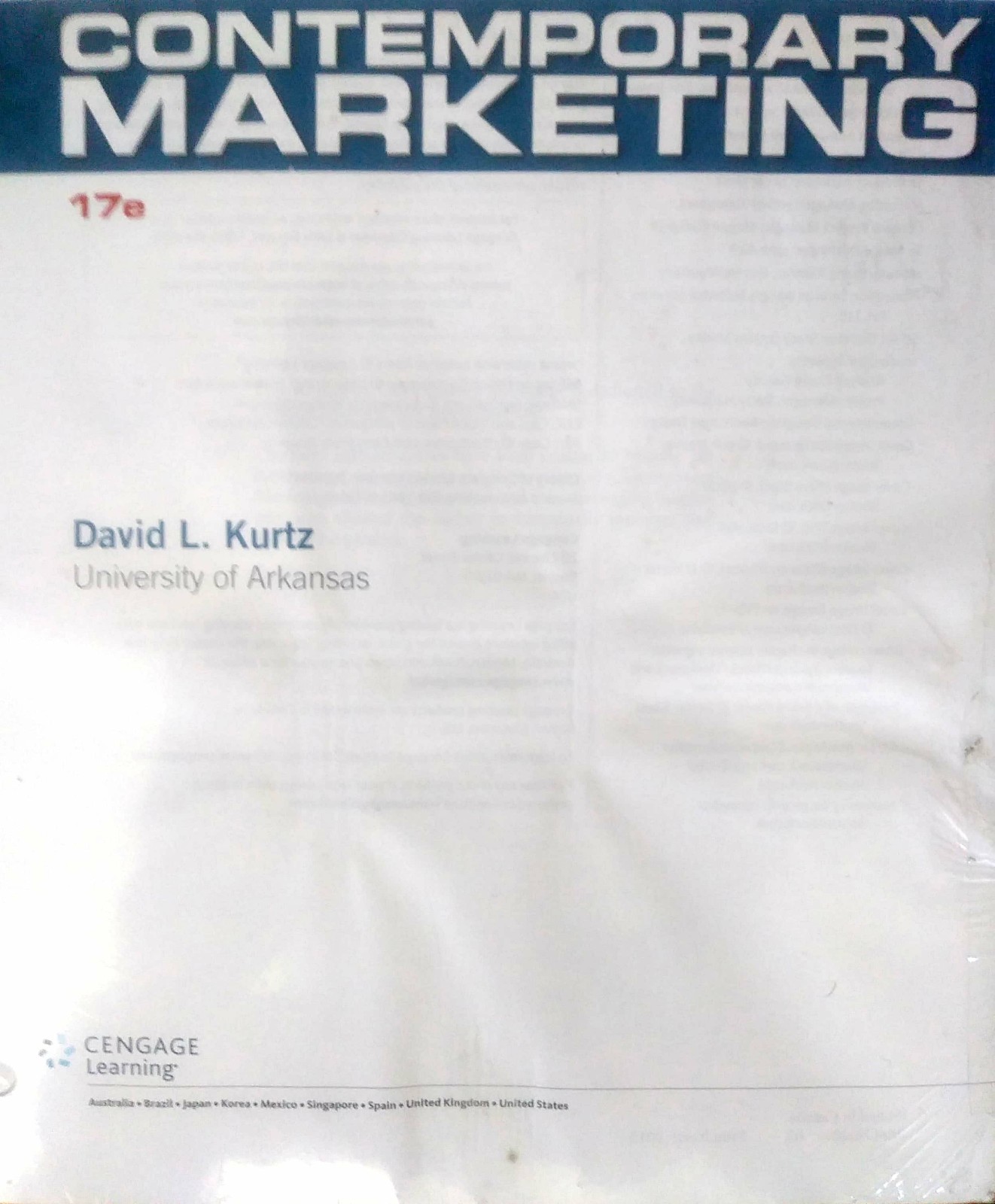 Contemporary Marketing by David L. Kurtz and Louis E. Boone (2015 ...