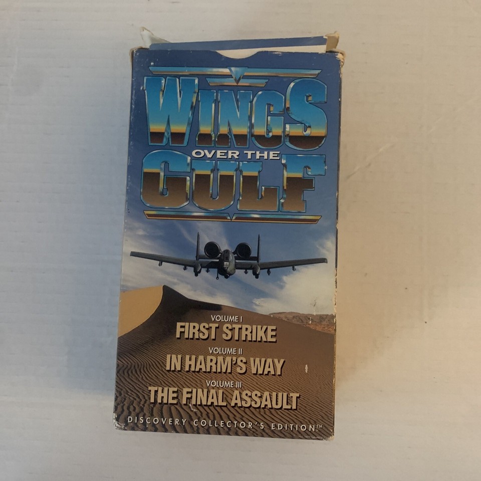 Wings Over the Gulf 3 Volume Set VHS VCR Tape War Planes Gulf War ...