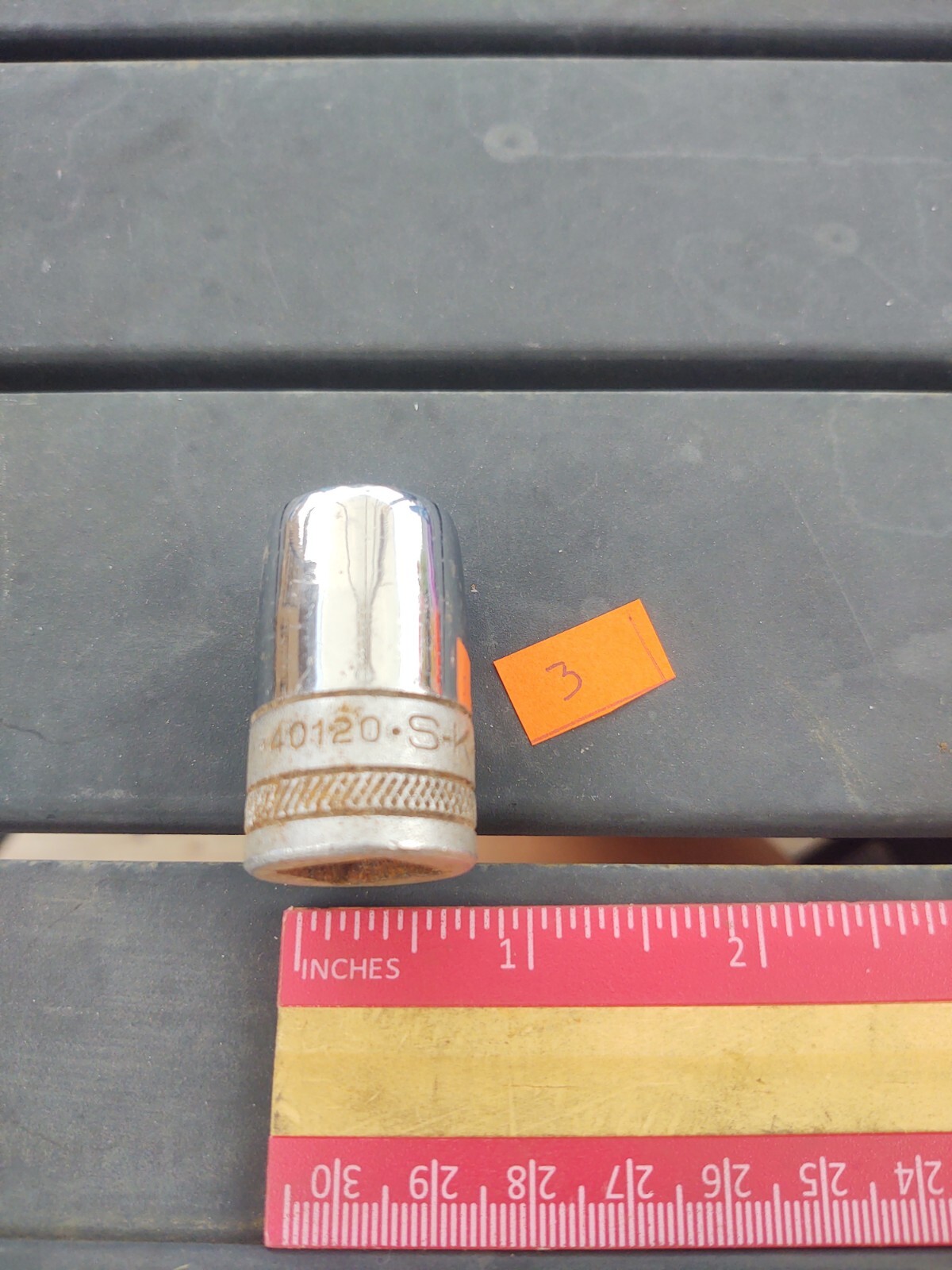 Vintage S-K 5/8" X 1/2" Knurled Socket Ratchet Tool USA 40120 | eBay