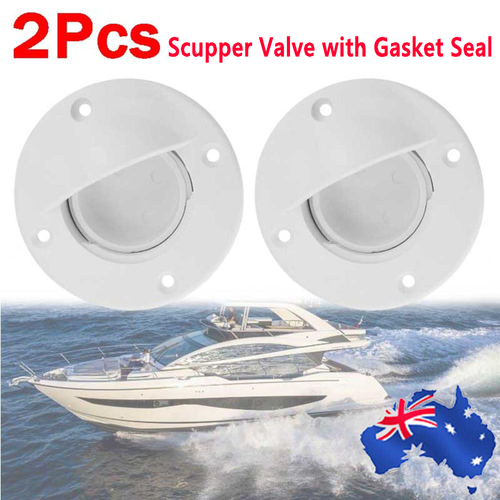 Boat Transom Deck Drain Scupper Valve 2 inch Screw Cap Bung Stopper for ...