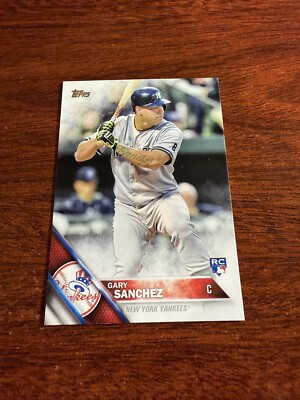 2016 Topps #675 Gary Sanchez Rookie Card | eBay