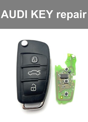Repair service for Audi A1 A3 A4 A6 A8 Q3 Q5 Q7 TT flip key fob battery ...