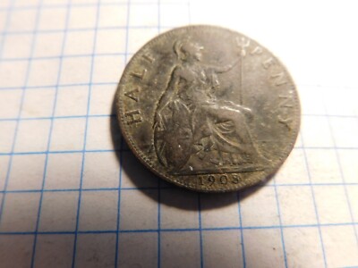 uk- 1/2 penny - 1908 edward VII # 92 | eBay Australia