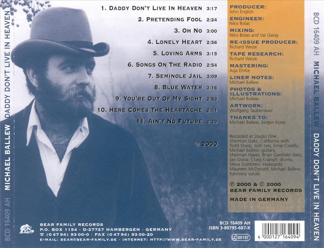 MICHAEL BALLEW DADDY DON'T LIVE IN HEAVEN NEW CD 4000127164094| eBay