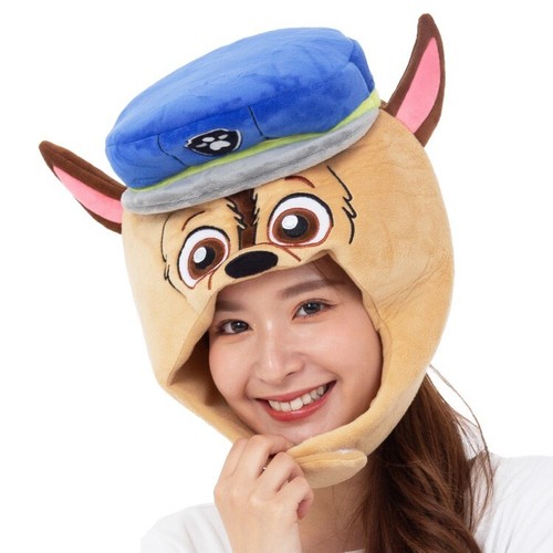 SAZAC Paw Patrol Chase Mascot Costume Cap Cosplay Adult Free size ...
