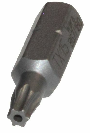 4X WERA SECURITY TORX TX15 (T15 WITH HOLE) 25MM HEX SCREWDRIVER BIT 867 ...