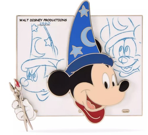 Sorcerer Mickey Mouse Pin – Fantasia – Brush of Magic – LE OF 2,250 | eBay