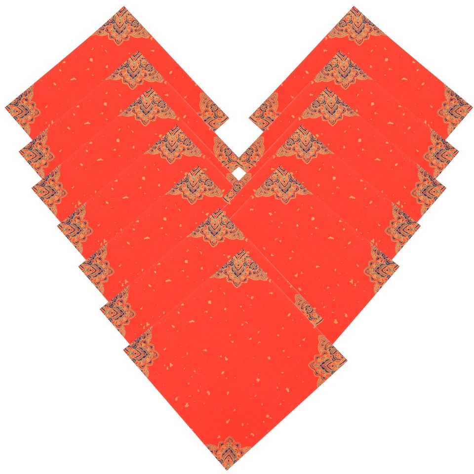 20 Pcs Spring Couplets with The Word "Fu" Chinese Red Paper Calligraphy ...