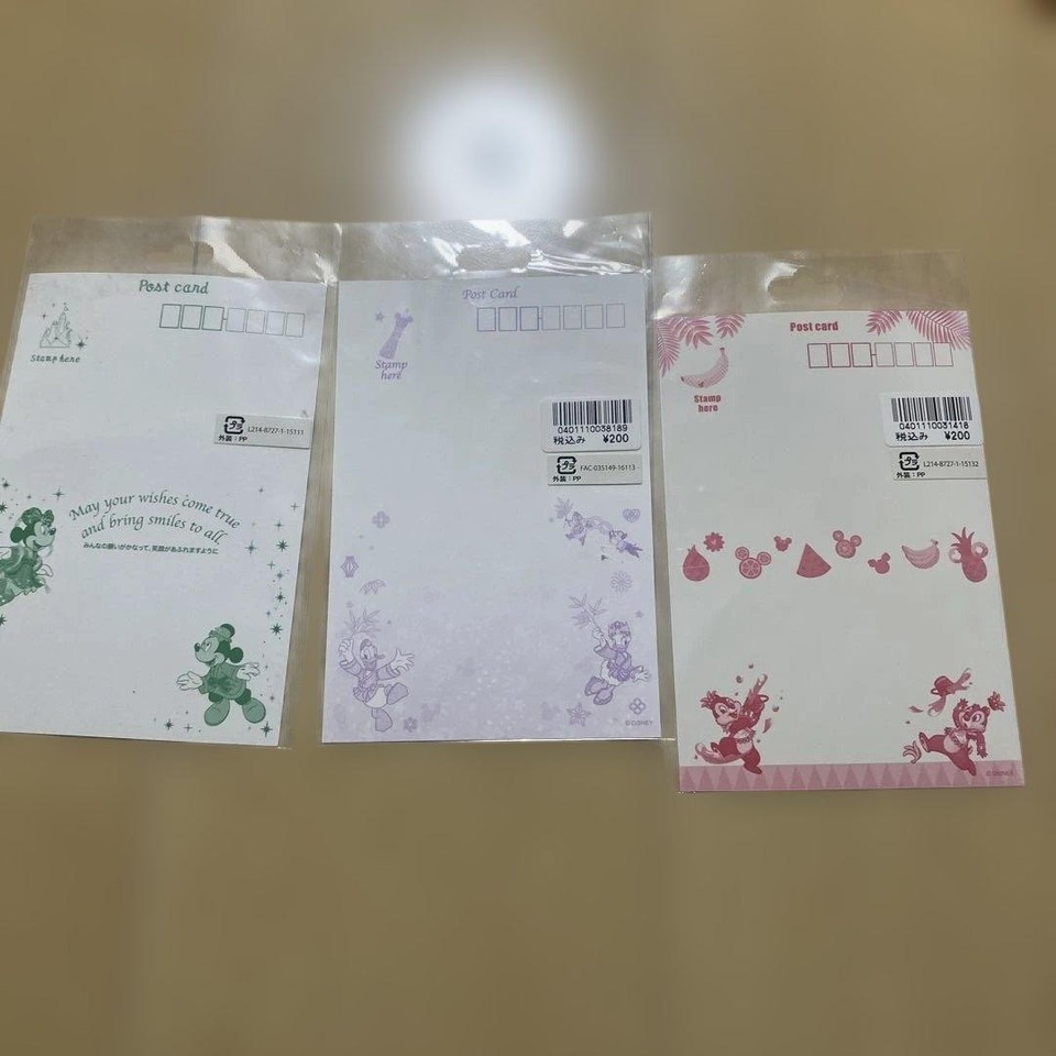 Disney postcard set of 3 | eBay
