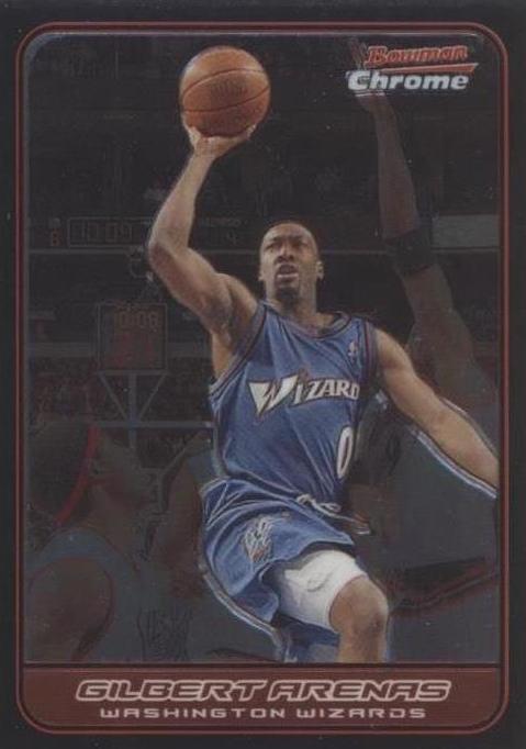 2006-07 Bowman Draft Picks & Stars - Chrome Gilbert Arenas #1 for sale ...