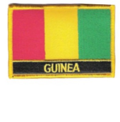 GUINEA FLAG EMBROIDERED PATCH WITH NAME - IRON-ON - NEW 2.5 x 3.5" | eBay