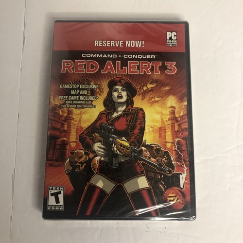 Red Alert 3 GameStop Exclusive Map And Free Game Included. PC Dvd-Rom ...