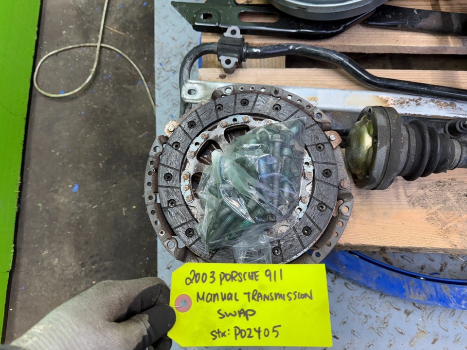 03 PORSCHE 996 C2 G96.01 6SP MANUAL TRANSMISSION SWAP PEDAL AXLE CLUTCH ...