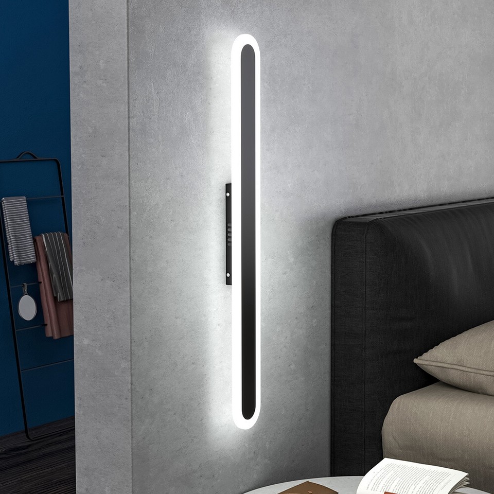 Metal LED Strip Wall Lights Bedside Wall Lamp Living Room Corridor ...