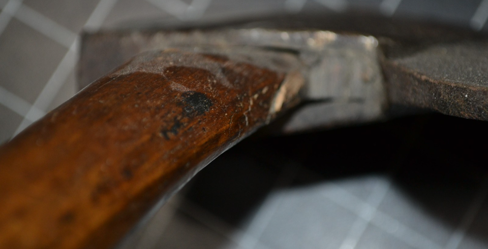 MAYNARD - BROAD AXE - LATE 1700'S EARLY 1800'S - REPAIRED BY L. WILDER ...