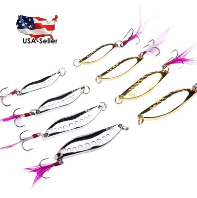 L42 Metal Sequins Fishing Lures Hard Baits Metal VIB Hard Lure 7G,10G ...