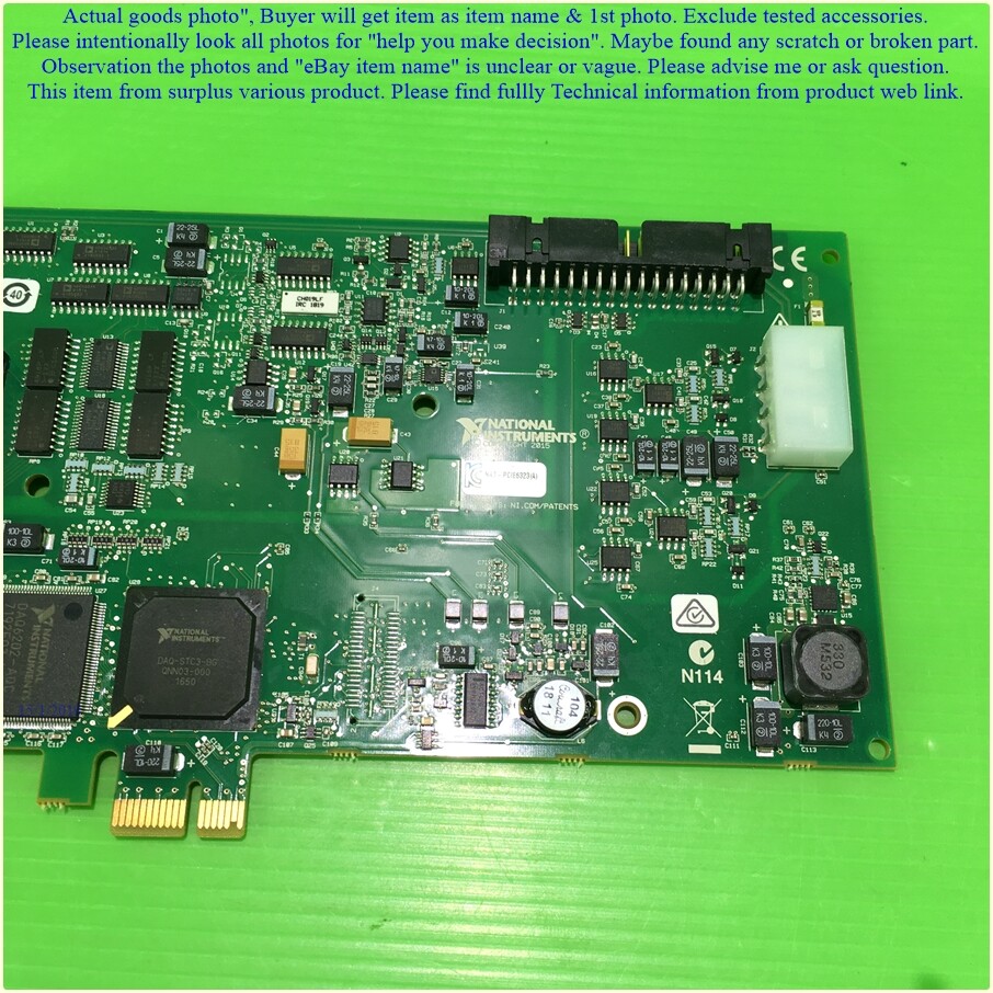 NI PCIe-6323 194986E-02L, DAQ card as photo, sn:0686,NEW opened bag ...