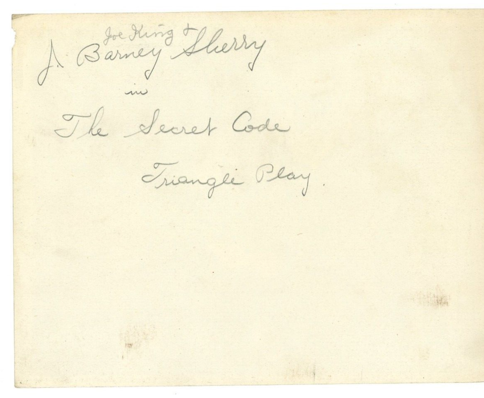 Vintage 8x6 Photo The Secret Code (film1918) Joe King J. Barney Sherry ...