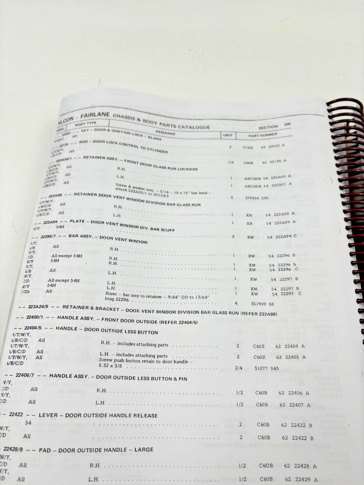 Fomoco Door Handle Assy. - Outside Less Button & Pin - L.H. C6OB-62 ...