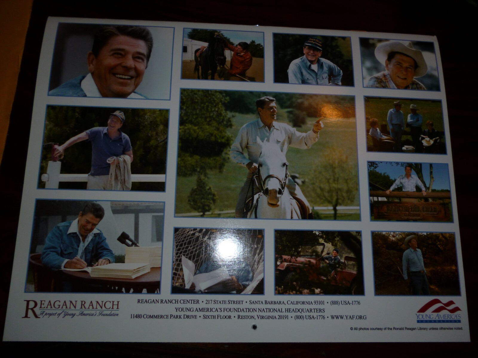 Collectible Reagan Ranch 2016 Wall Calendar Ronald Reagan New in Orig ...