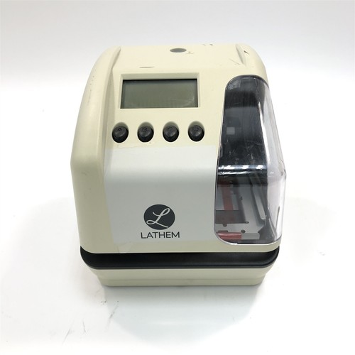 Lathem LT5000 Electronic Time Clock Document Stamp - NO LOCK | eBay