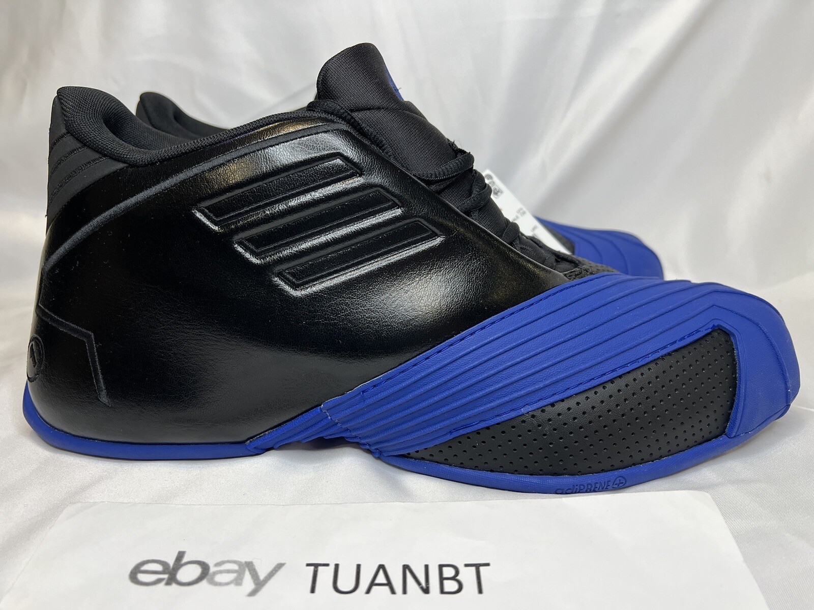 BRAND NEW Adidas T-Mac 1 Black Royal Blue Basketball Shoes GY2404 size ...