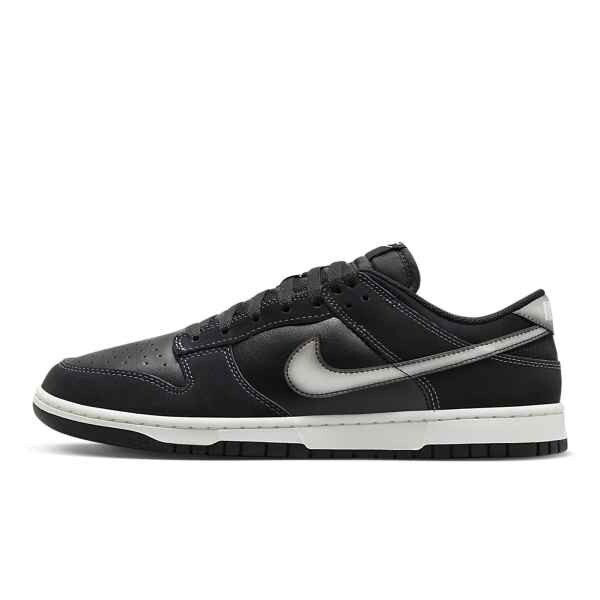 Nike Men's Dunk Low Retro Black & Gray Sneakers / Siz… - Gem