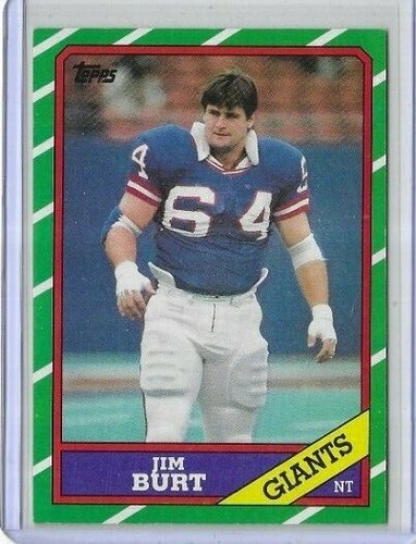 1986 Topps Football #149 Jim Burt New York Giants | eBay