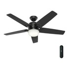 Hunter Cavera II 52 In. Indoor Matte Black Smart Ceiling Fan (50476 ...