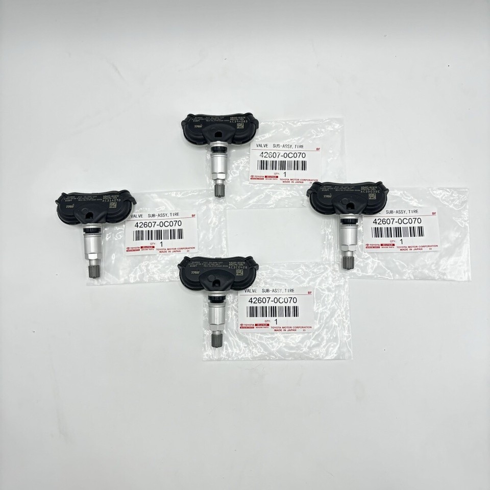 4X Genuine TPMS Tire Pressure Sensor For SIENNA TUNDRA OEM 42607-0C070 ...