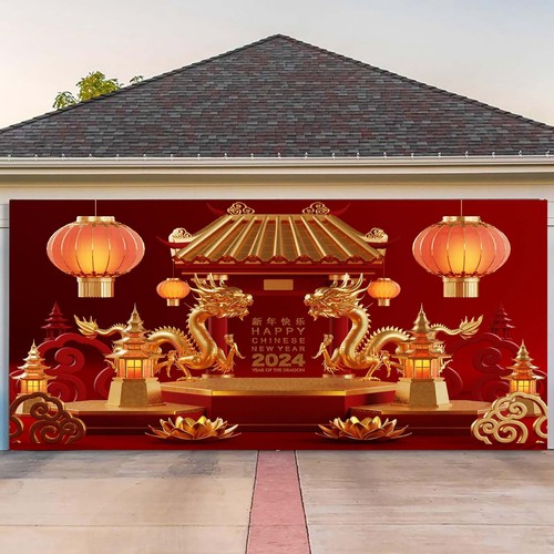 Chinese New Year Garage Door Decoration Chinese New Year Garage Door ...