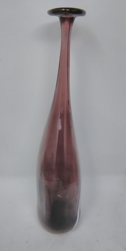 Michael Zelenka Art Glass Vase w/ Weed neck ~ 10" tall ~ Signed | eBay