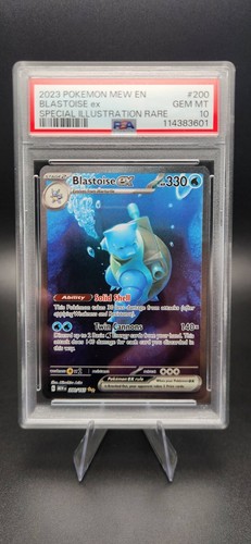 PSA 10 GEM MINT Blastoise EX 200/165 Special Illustration Rare Pokemon ...
