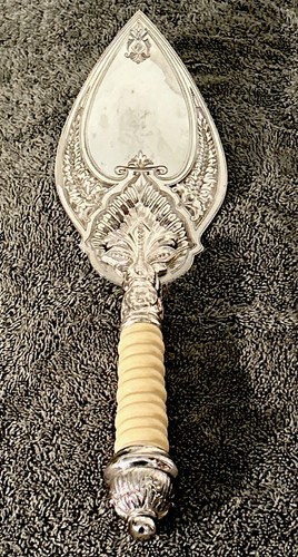 Silverplated 12” Fancy Ornate Cake Trowel Pie Or Pastry Server Wedding ...