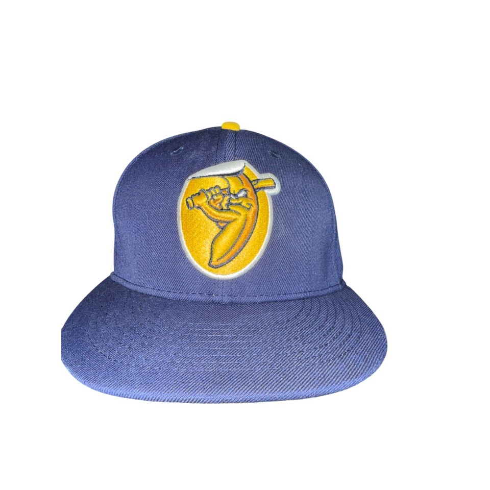 Savannah Bananas Baseballism Baseball Hat Navy Blue Yellow Fitted Cap ...