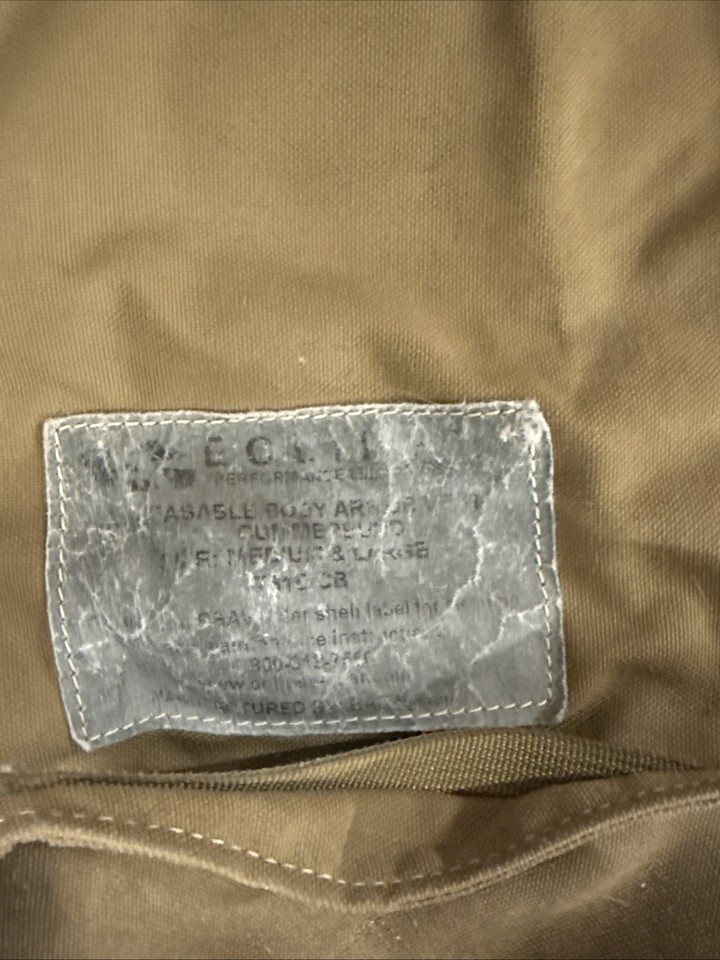 BAE Eclipse Coyote Releasable Body Armor Plate Carrier Vest Size Medium ...