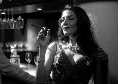 Maria Felix sexy pose smoking cigar in bar 5x7 inch photograph | eBay